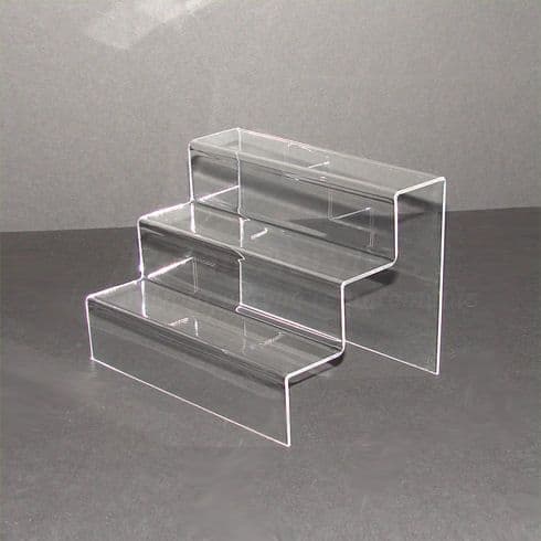 Small - Clear Acrylic 3 Step Display Stand