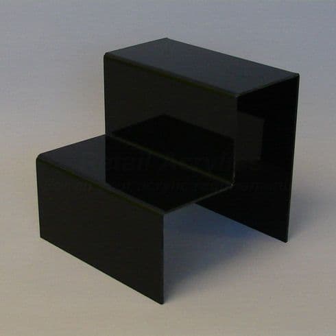 Standard Black Acrylic 2 Step Display Stand
