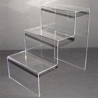 Standard - Clear Acrylic 3 Step Display Stand