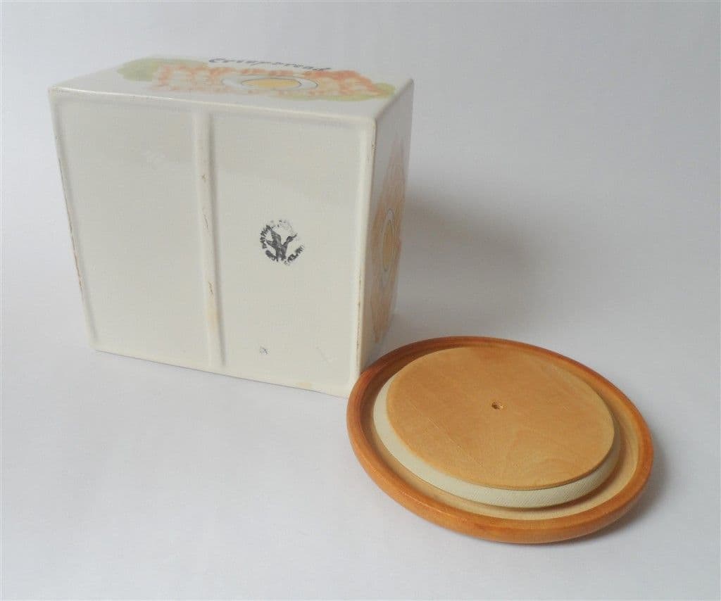 Vintage Kitchen Mid Century Toni Raymond Pottery Crispbread Storage Jar ...