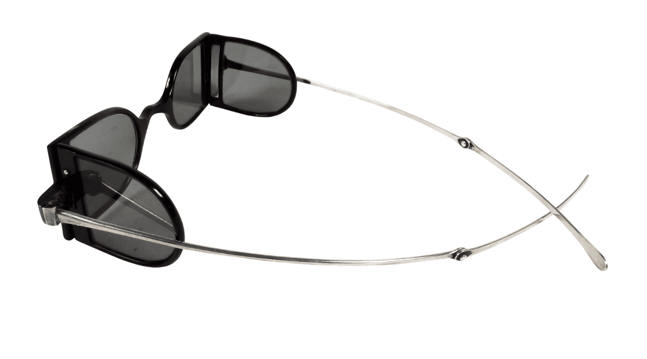 Antique Cased Folding Double D Railway Spectacles Tinted Glasses ...