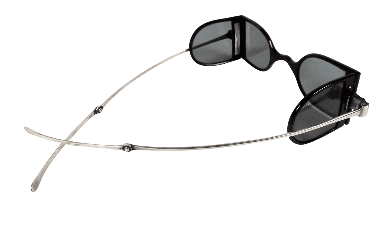 Antique Cased Folding Double D Railway Spectacles Tinted Glasses ...