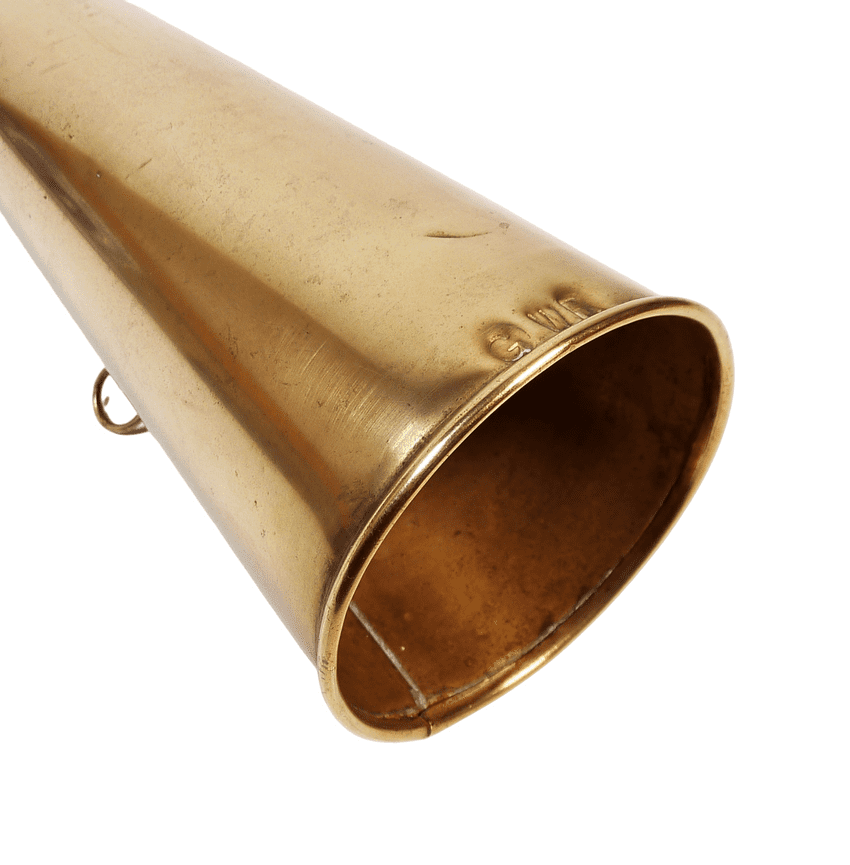 Antique GWR Great Western Railway Brass Warning Horn Reed Type