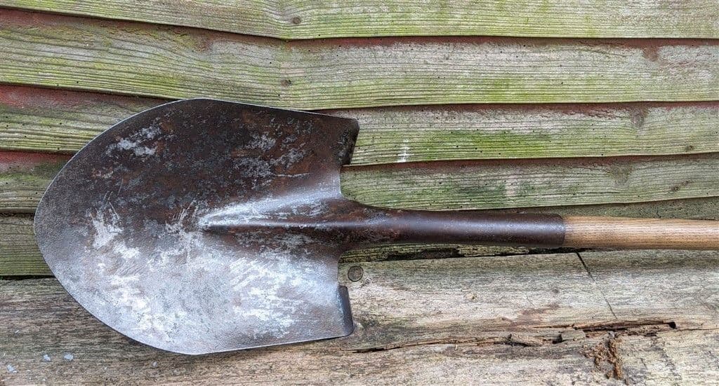 Antique Vintage Gardening Tool Long Handled Heat Treated Spade Shovel ...