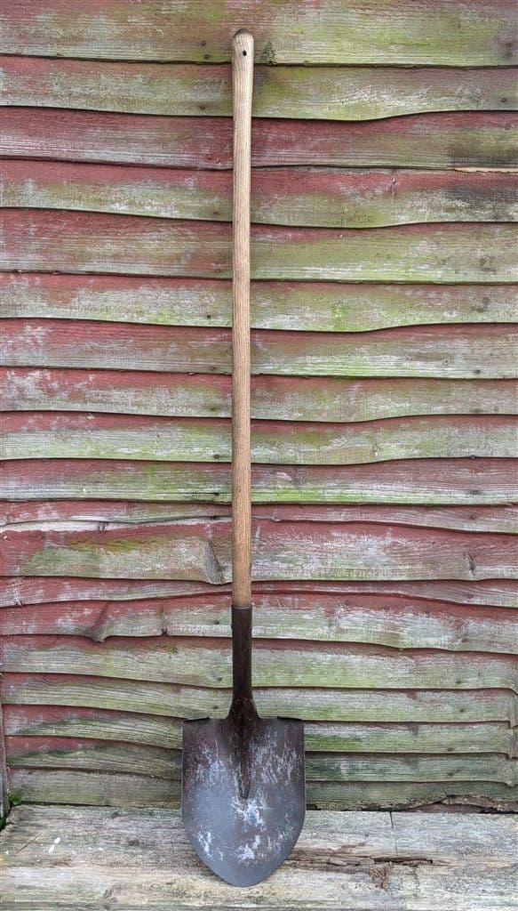Antique Vintage Gardening Tool Long Handled Heat Treated Spade Shovel ...