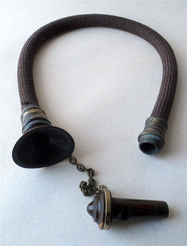 Antique Voicepipe Speaking Tube with Whistle 1880s Omnibus Tram Cab ...