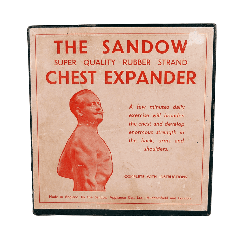 Antique Weight Training Boxed Sandow s Eugen Sandow Rubber Strand ...