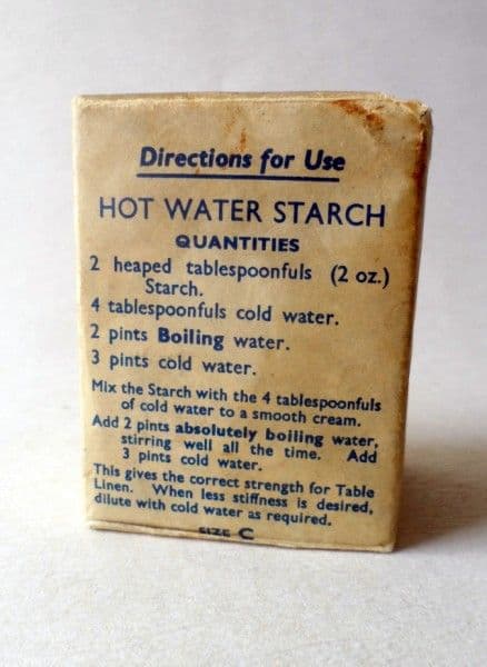 HTF Vintage Packaging National Blended Starch prepared bt The British ...