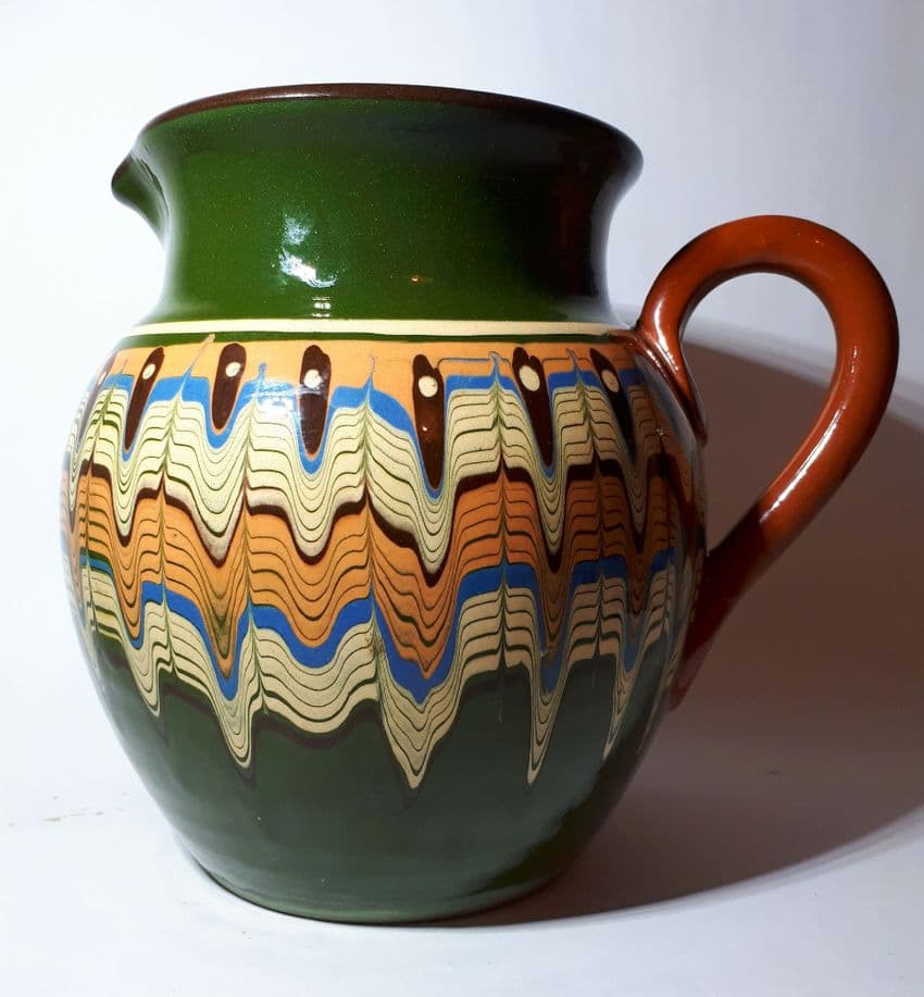 Large Vintage Mid Century Devon Ware Devonware Art Pottery Pottery Jug ...