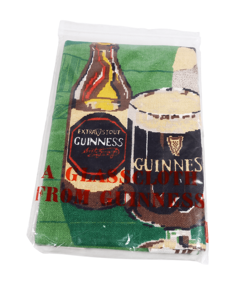 Vintage Advertising Guinness Irish Linen Glass Cloth Tea Towel There s ...