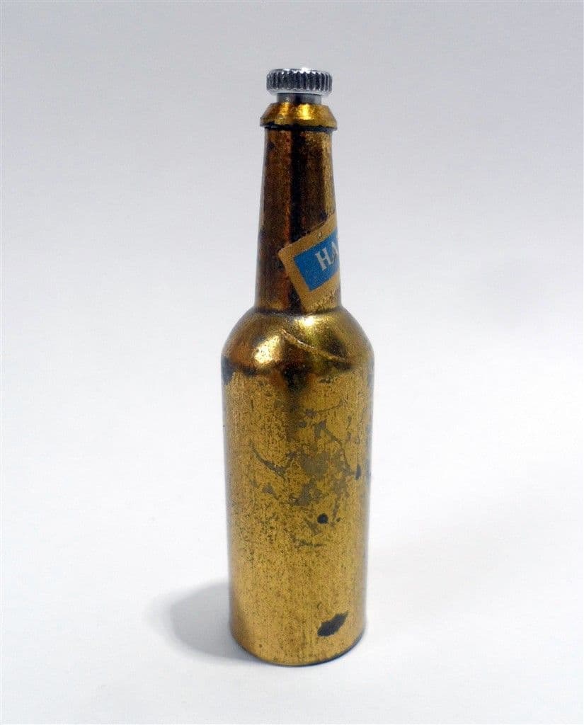 Vintage Bar Metal Figural Push Button Bottle Opener Harp Lager Circa ...