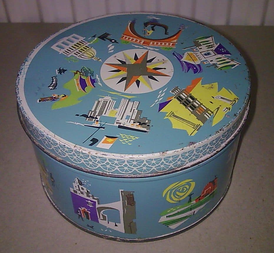 Vintage Cadbury s Cadburys Lucky Numbers Assortment Sweet Tin Circa 1960s