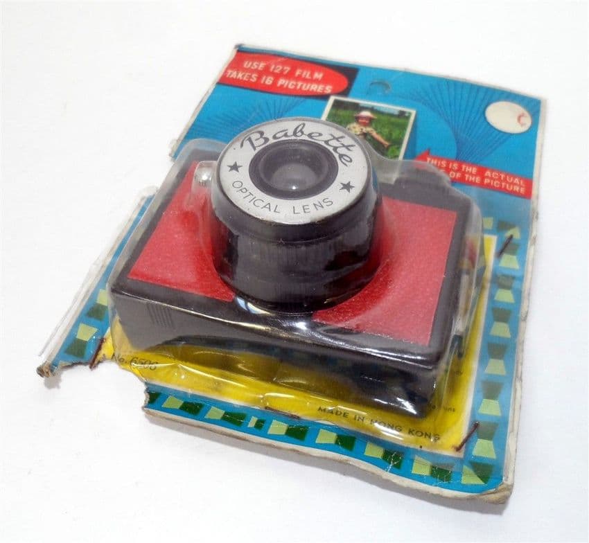 Vintage Camera Red Babette Optical Lens No 6506 Made in Hong Kong 127 ...
