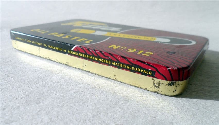Vintage Danish Artists Filia Oil Pastel Crayons No 912 Tin Denmark Art ...