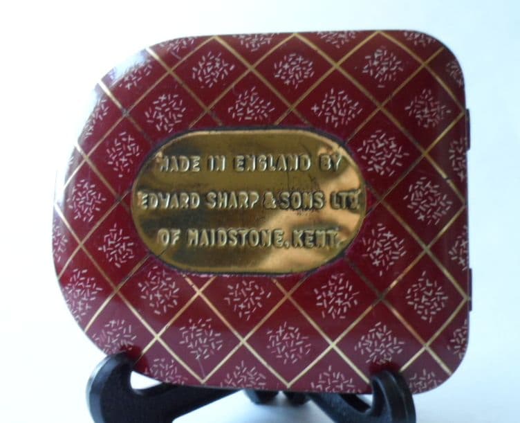 Vintage Edward Sharp Sharps Super Kreem Toffee Tin Large Blue Butterfly ...