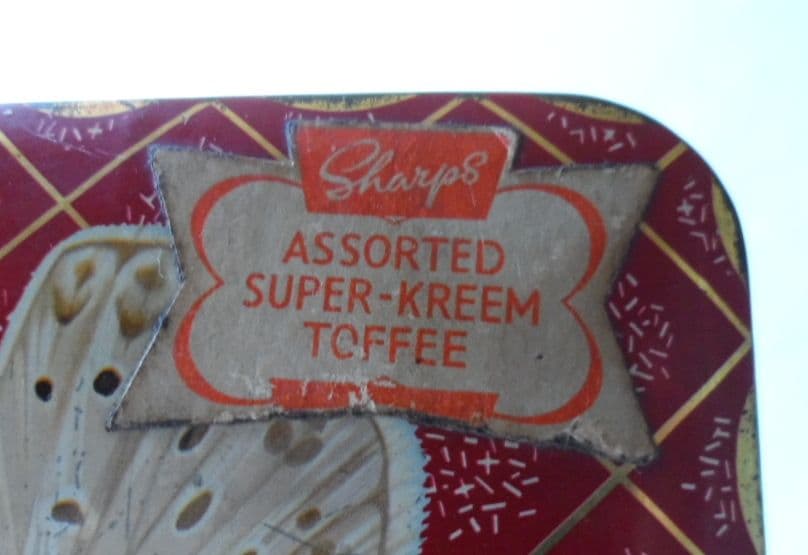 Vintage Edward Sharp Sharps Super Kreem Toffee Tin Large Blue Butterfly ...