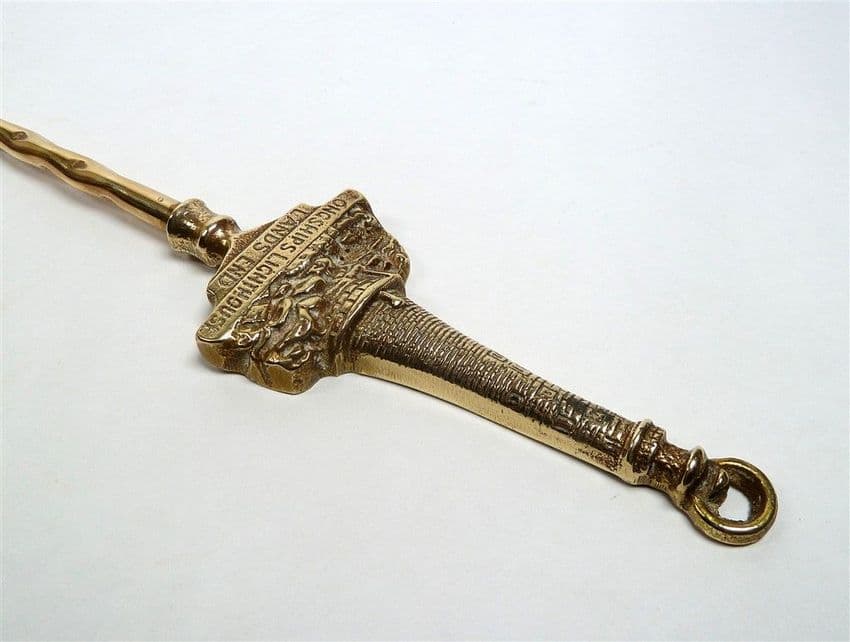 Vintage English Long Handled Brass Fire Toasting Fork Longships ...