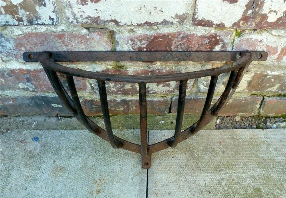 Vintage Farming Metal Hay Rack Feeder Flowers Wall Basket Planter Horse ...
