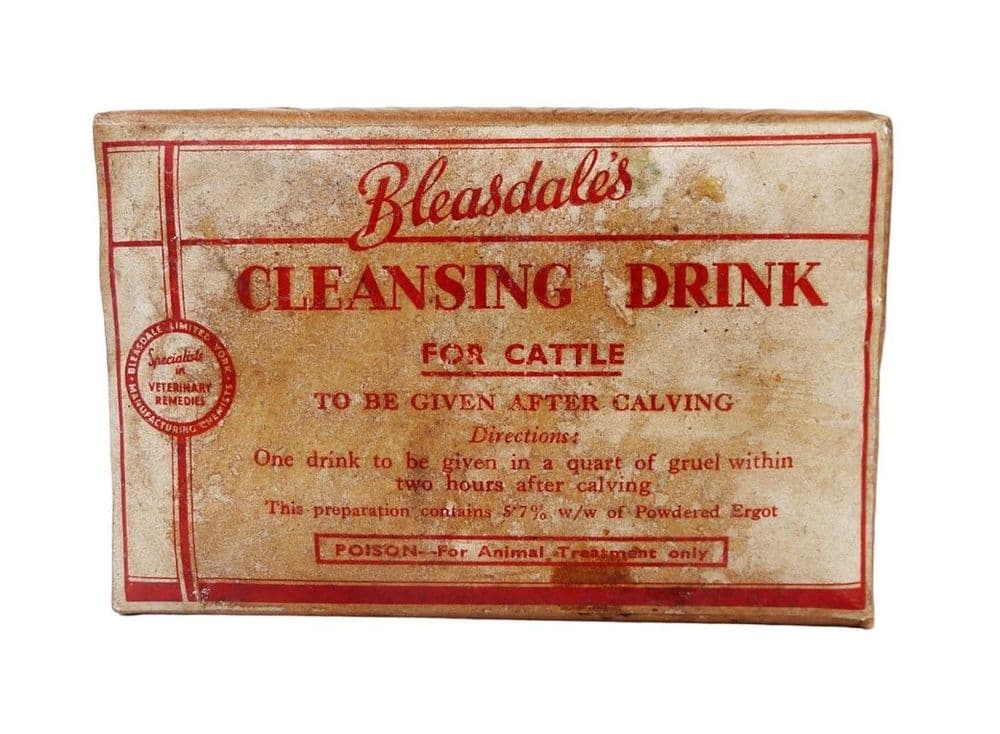 Vintage Farming Sealed Packet Bleasdales York Cattle Cleansing Drink ...