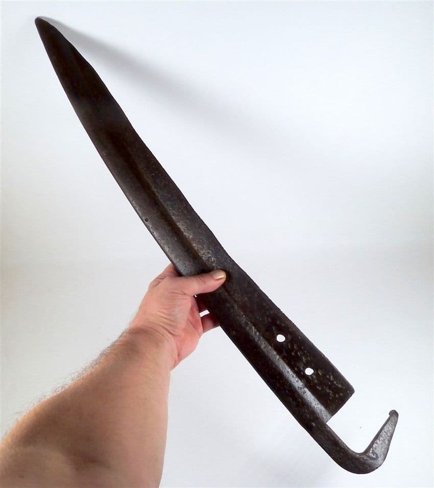 Vintage Farming Tool Long Handled Scythe Blade Only W A Tyzack & Co ...