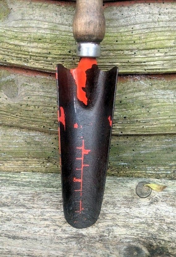 Vintage Garden Gardening Tool Narrow Hand Trowel Depth Measurements ...