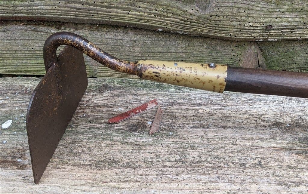 Vintage Gardening Tool Long Pine Handled Swan Neck Draw Hoe Made in ...