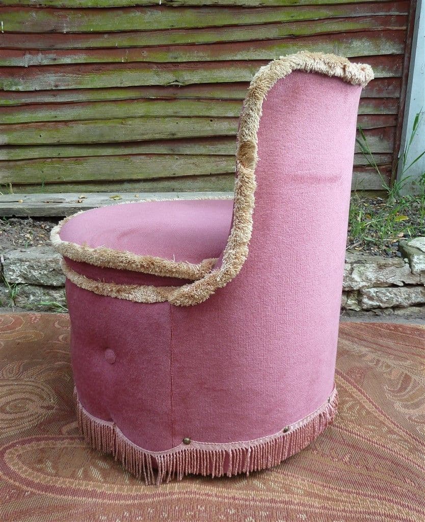 Vintage Genuine Sherborne Pouffes Limited Bradford Boudoir Bedroom Tub ...