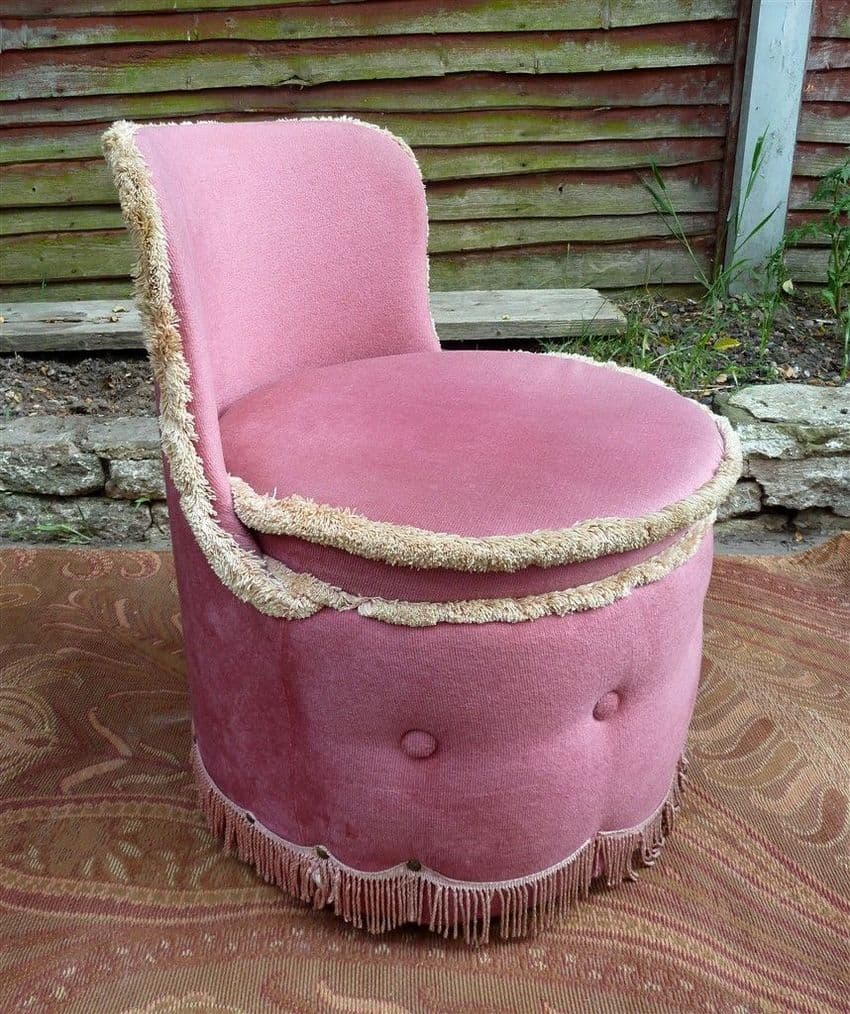 Vintage Genuine Sherborne Pouffes Limited Bradford Boudoir Bedroom Tub ...