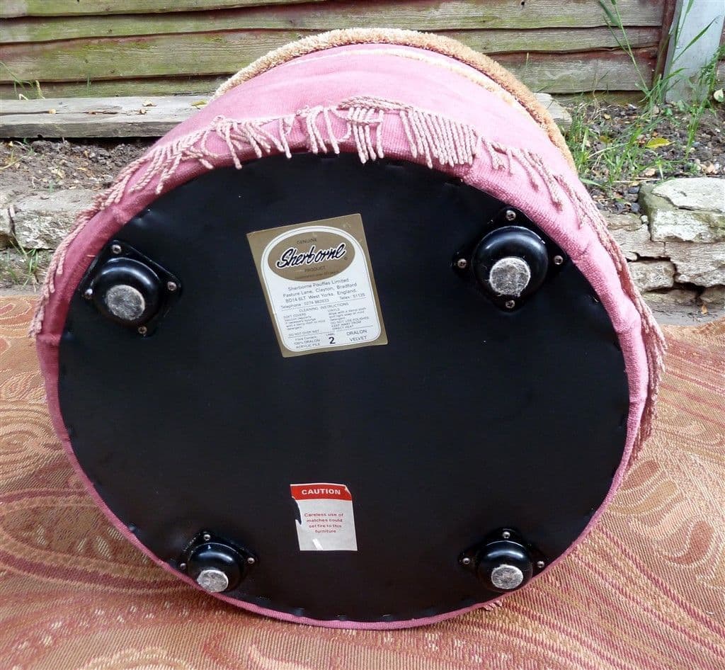 Vintage Genuine Sherborne Pouffes Limited Bradford Boudoir Bedroom Tub ...