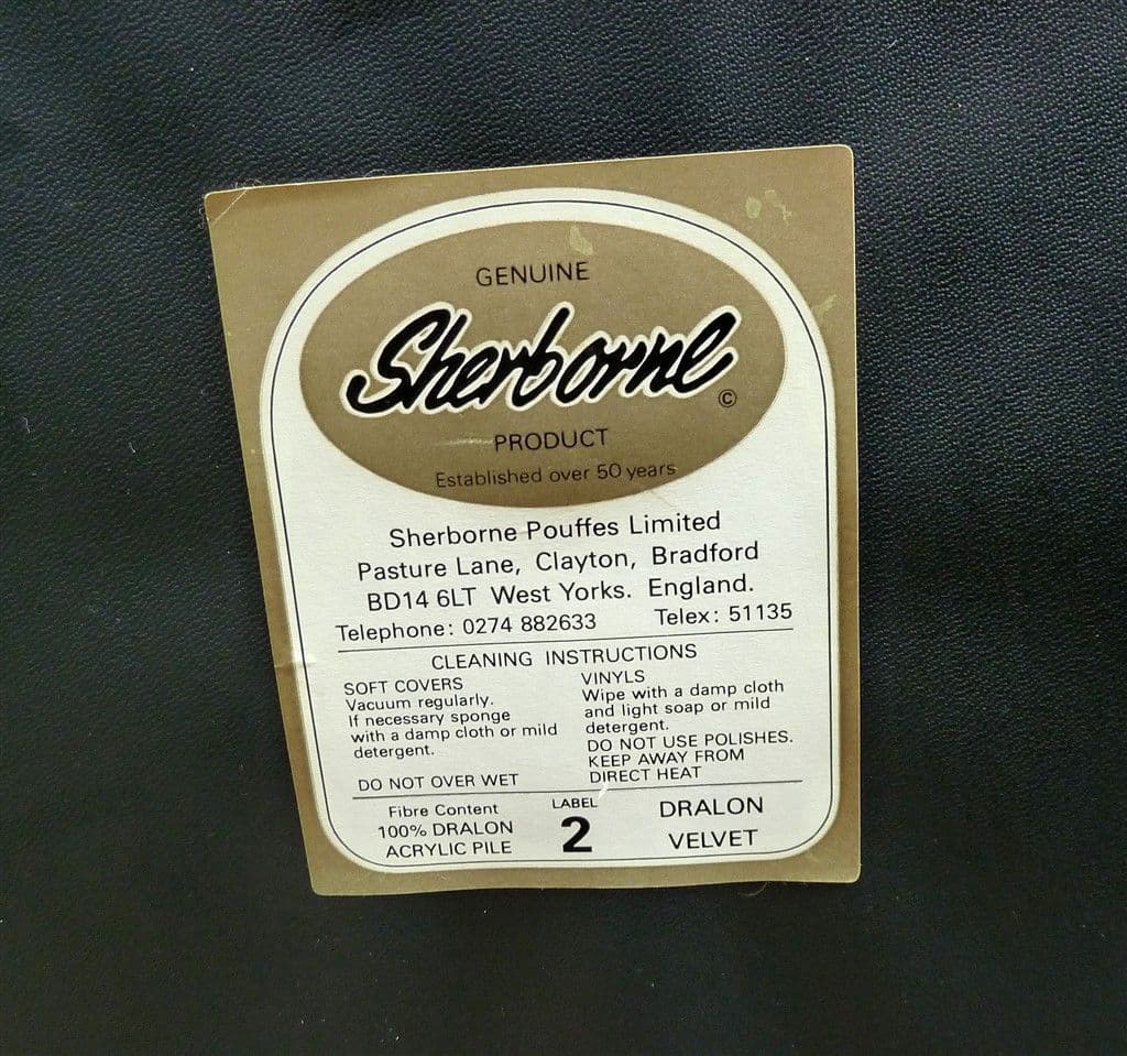 Vintage Genuine Sherborne Pouffes Limited Bradford Boudoir Bedroom Tub ...