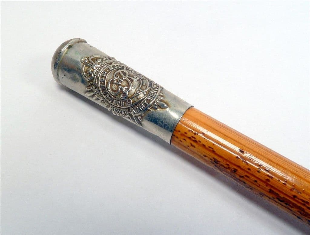 Vintage George VI Royal Army Service Corps Bamboo Swagger Stick WW2 ...