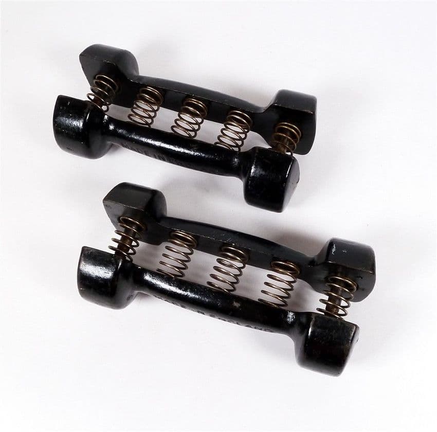 Vintage Gym Exercise Weights Terry s Herbert Terry Black Spring Grip ...