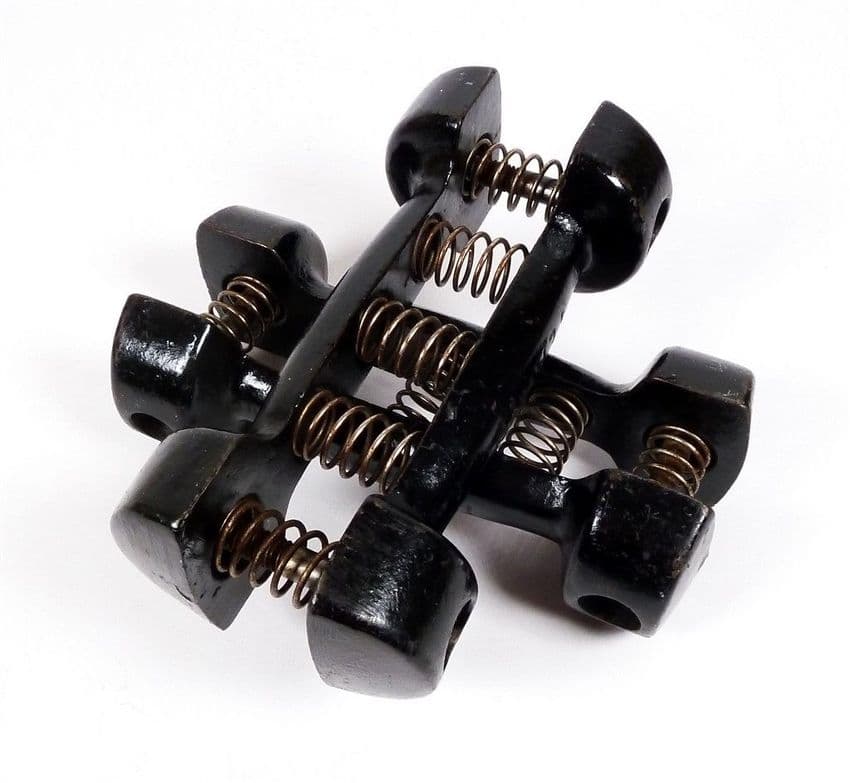 Vintage Gym Exercise Weights Terry s Herbert Terry Black Spring Grip ...