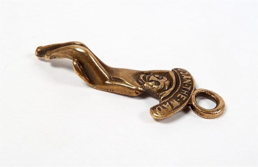 Vintage Joan the Wad Lucky Brass Charm Queen of the Pixies Cornish ...