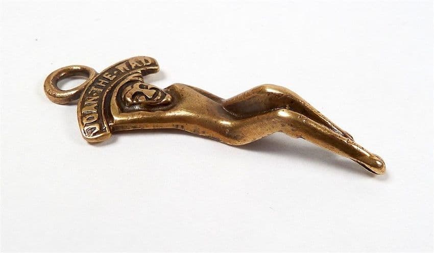 Vintage Joan the Wad Lucky Brass Charm Queen of the Pixies Cornish ...