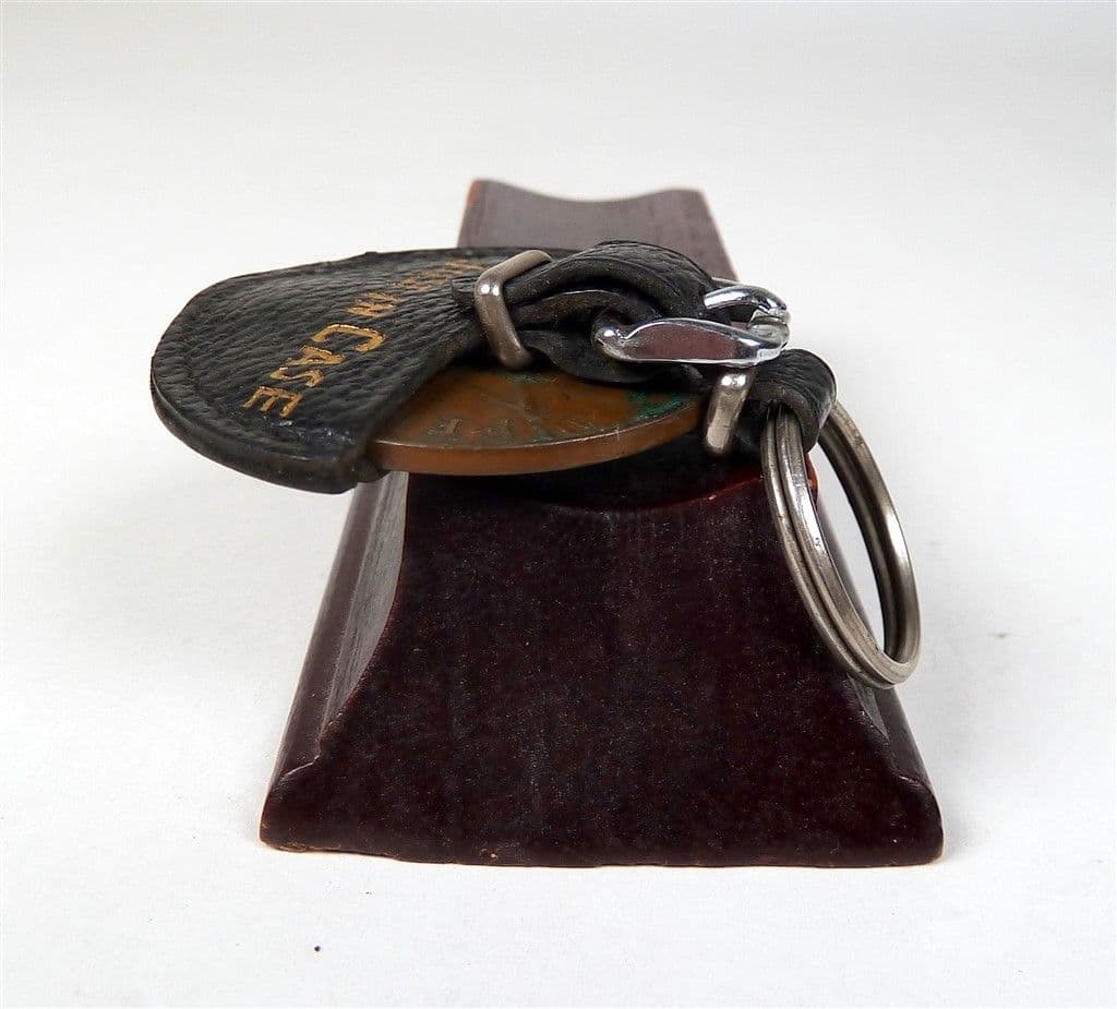 Vintage Just In Case Old Spend A Penny Holder Case Circa 1930s Keyring ...