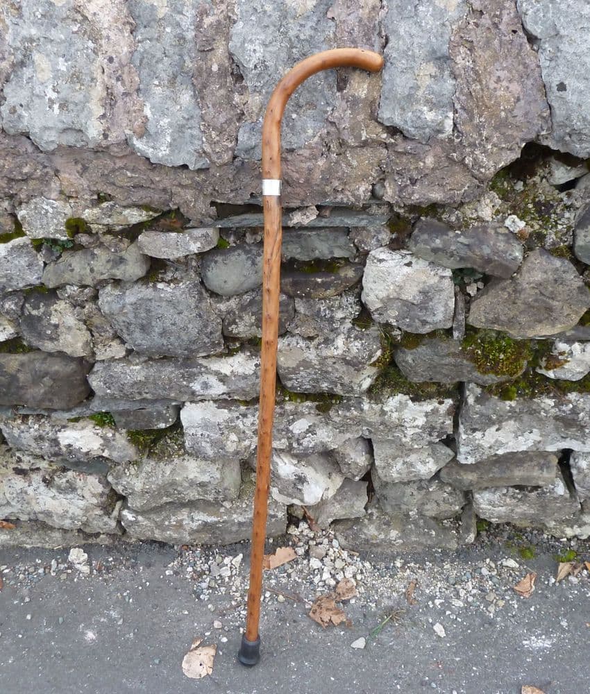 Vintage Kendall & Sons Ltd Bramble Walking Stick Cane Hallmarked Silver ...