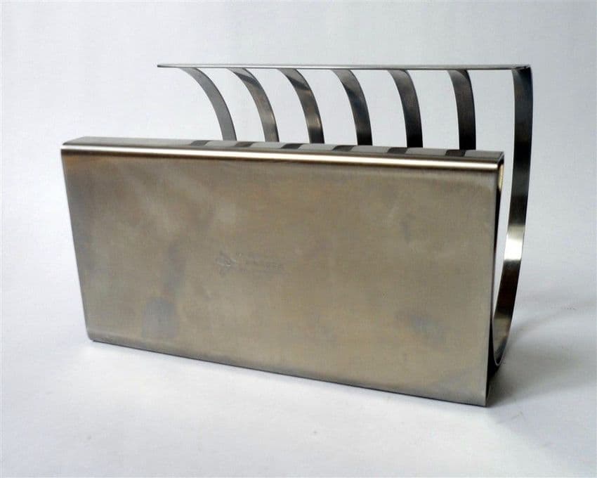 Vintage Kitchen Pinnock Nutbrown 18/8 Stainless Steel Toast Rack 6 ...