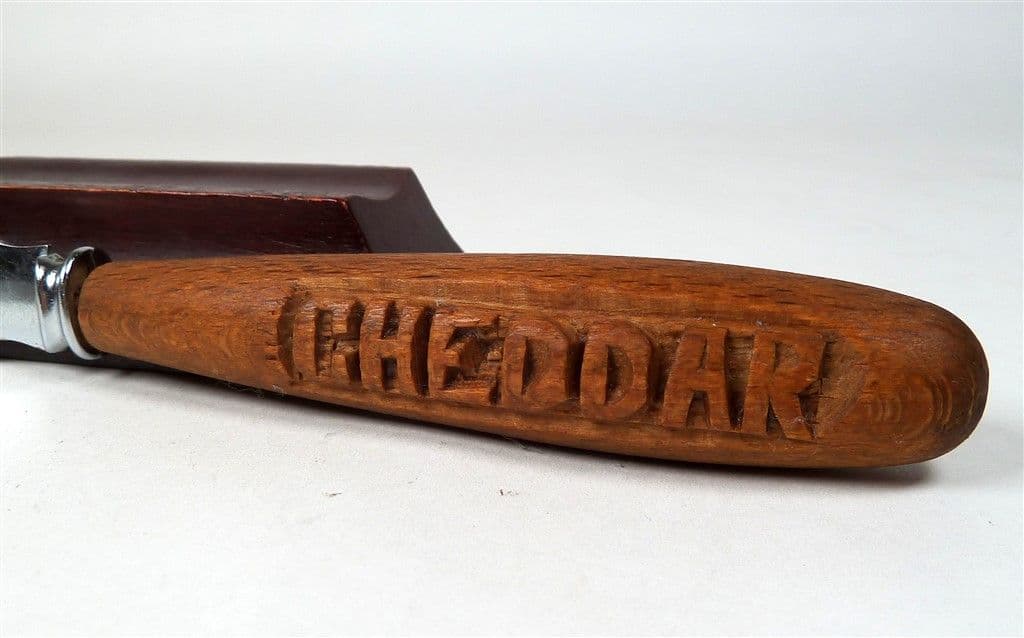 Vintage Kitchen Utensil Carved Wood Handled Butter Chrome Knife 1950s ...