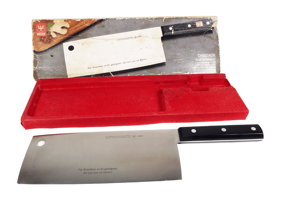 Vintage Kitchen Wusthof Dreizack Solingen Germany 4688 Chinese Chef s ...