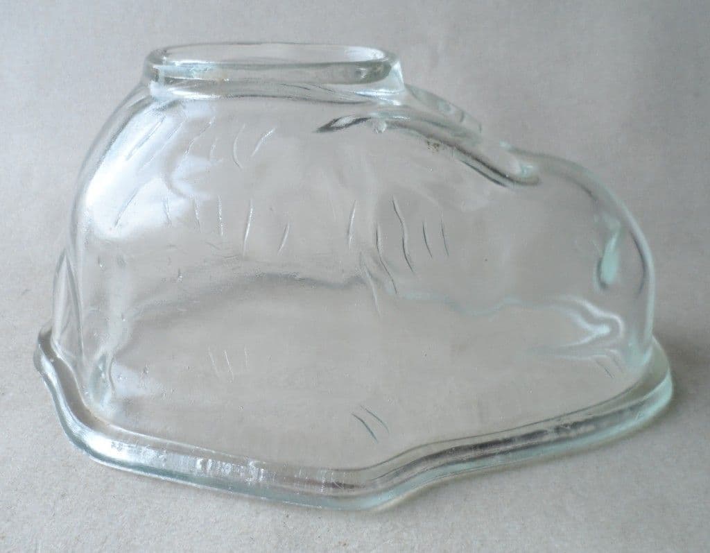 Vintage Mid Century Kitchen Large Clear Glass Traditional Rabbit Form ...