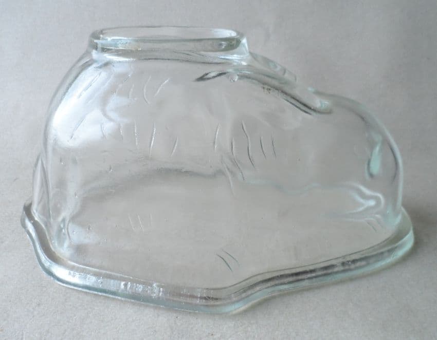Vintage Mid Century Kitchen Large Clear Glass Traditional Rabbit Form ...