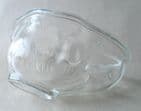 Vintage Mid Century Kitchen Large Clear Glass Traditional Rabbit Form ...