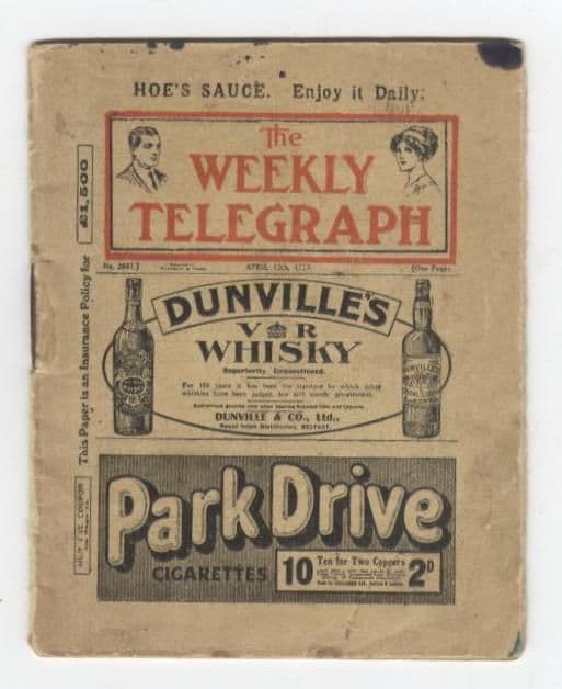 Vintage Miniature Newspaper The Weekly Telegraph Sheffield Circa 1913 ...