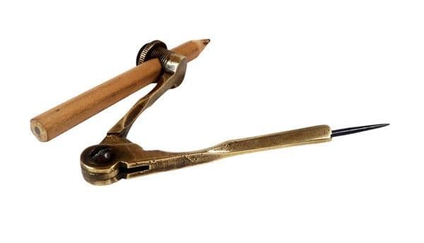 Vintage Old School Days English Solid Brass Helix Patent Drawing Pencil ...