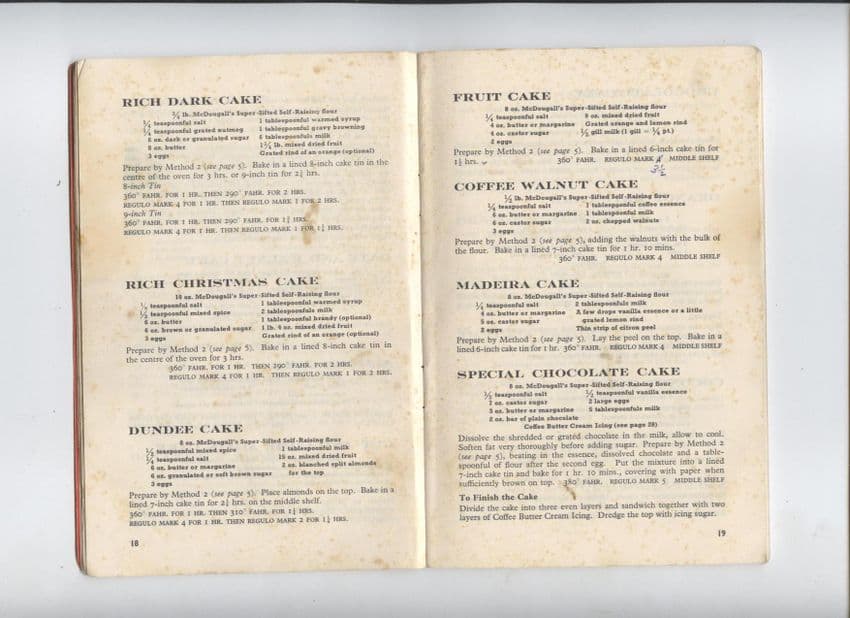 Vintage Recipe Cookery Book McDougall s Super-Sifted Cookery by Janet ...