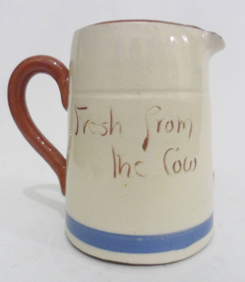 Vintage Royal Watcombe Torquay Pottery Devon Motto Ware Cream Jug Fresh ...