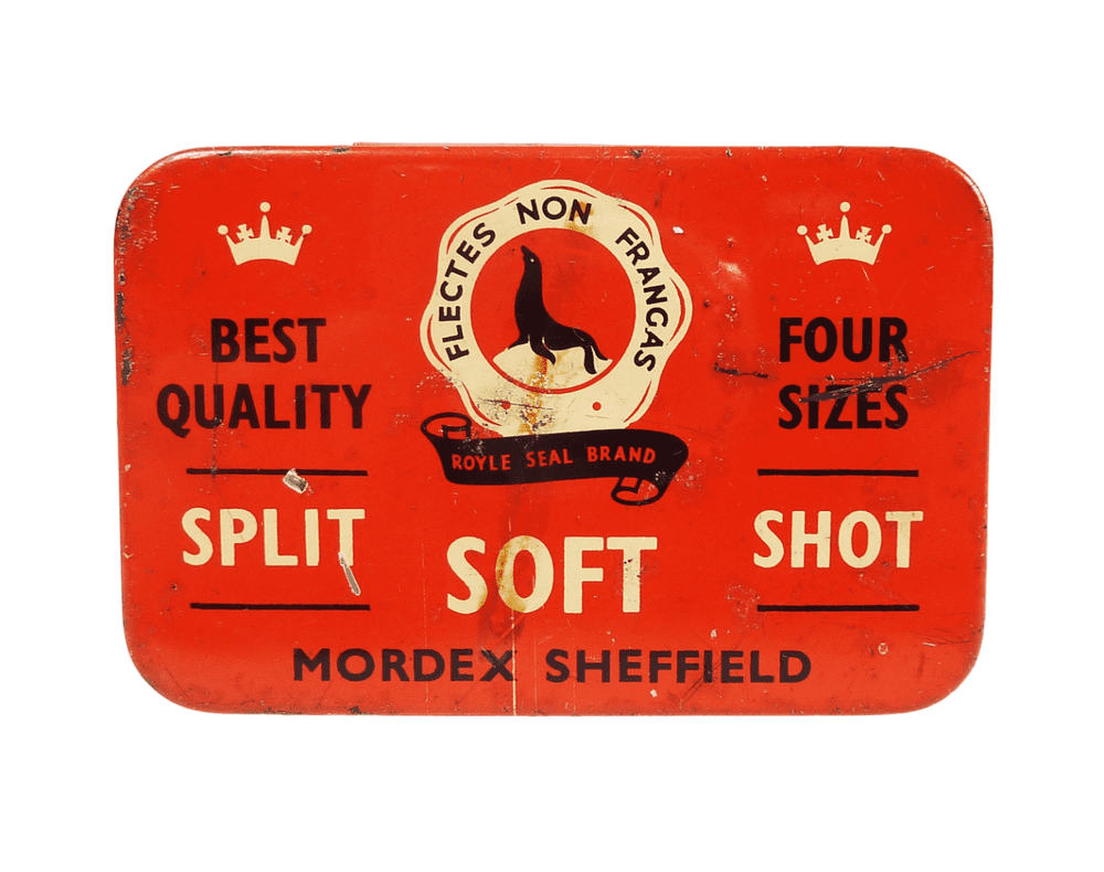 Vintage Royle Seal Brand Mordex Sheffield England Soft Split Shot Tin ...