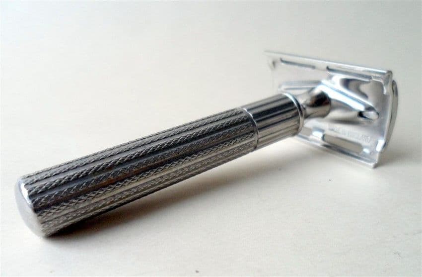 Vintage Shaving Gillette 3 Piece Fat Handle Tech Safety Razor Made in ...