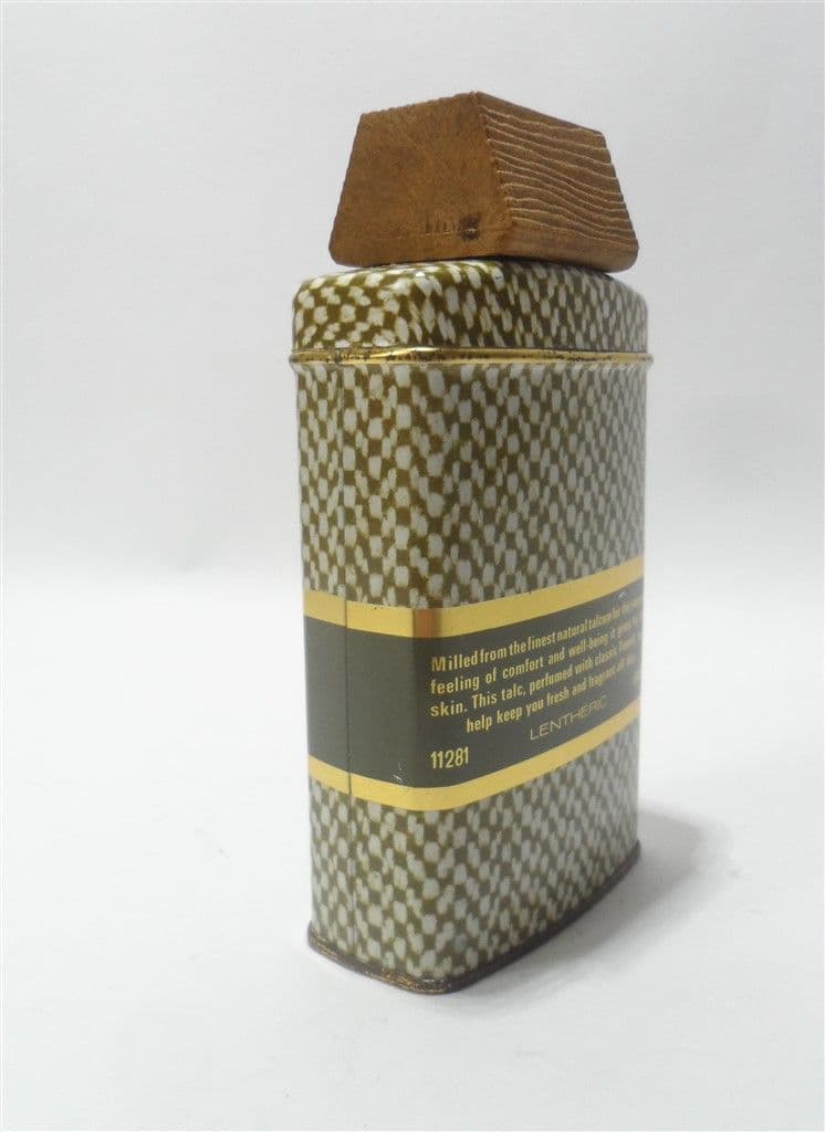 Vintage Tin Lentheric London Tweed Perfumed Talcum Talc Powder 84g gram ...